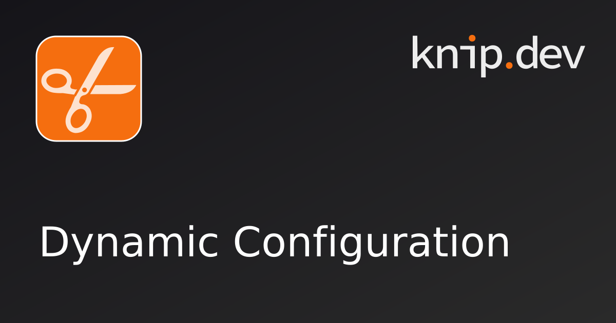 Dynamic Configuration | Knip Dynamic Configuration | Knip